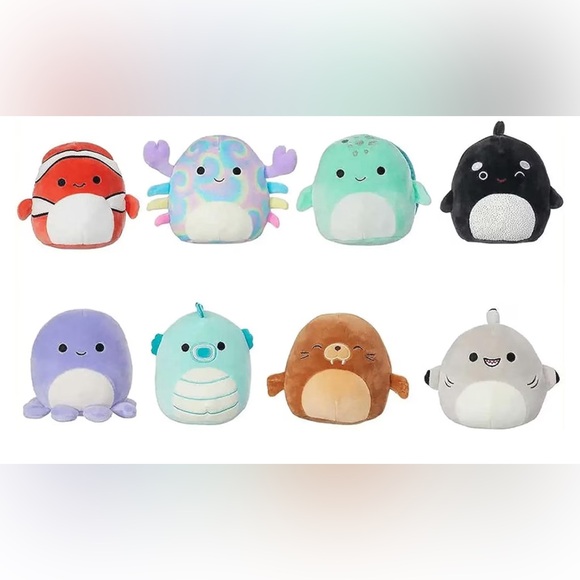 Kellytoy | Toys | Squishmallow 5inch Sea Life Theme 8pack | Poshmark